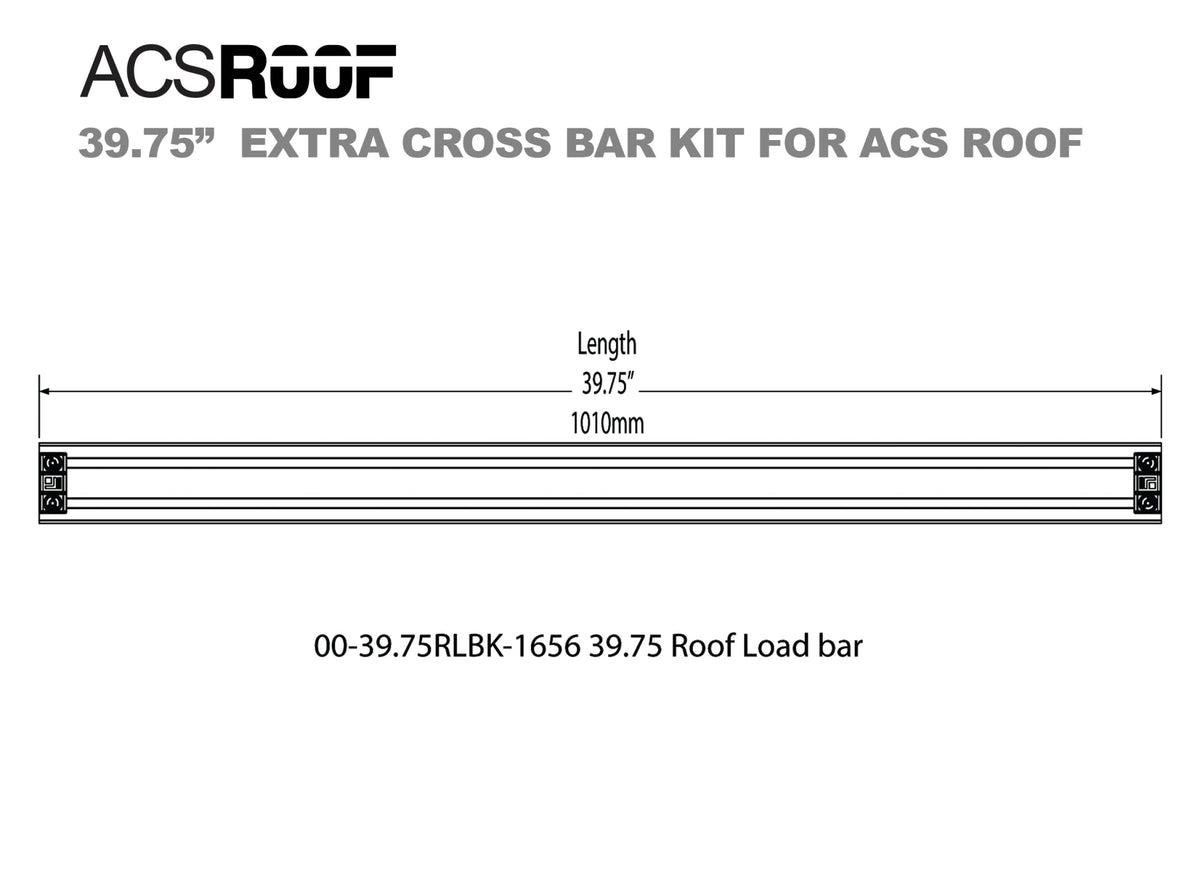 ACS ROOF PLATFORM RACK - Extra Load Bar Kit